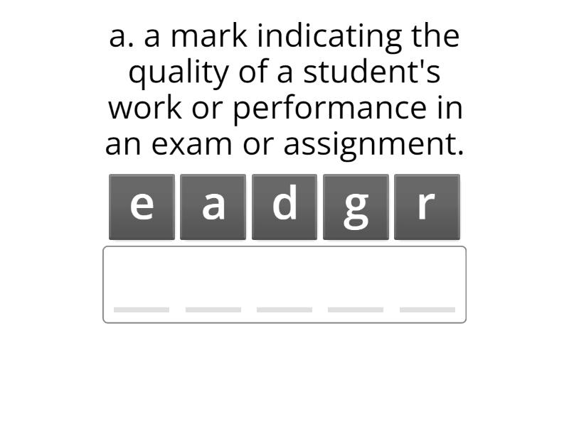 Gateway B2 Unit 1 - Anagram