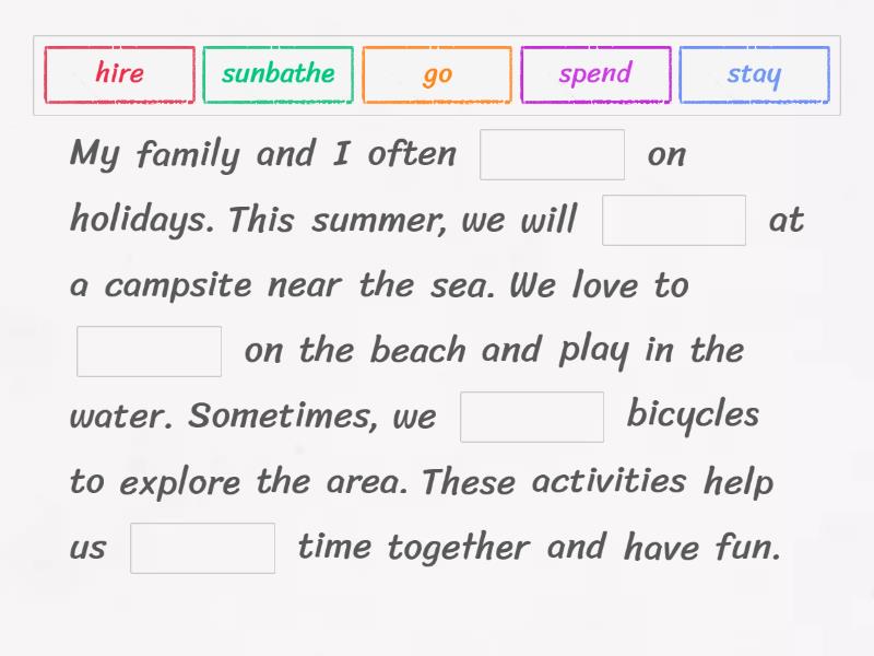 english file 2a - Complete the sentence