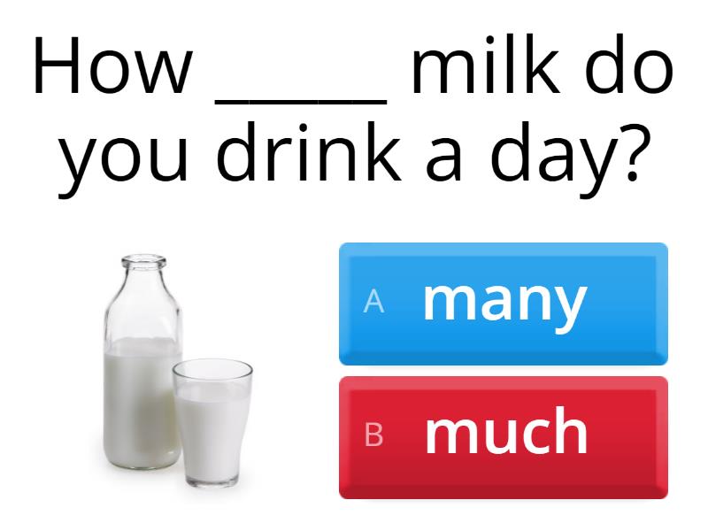 HOW MANY... ? vs HOW MUCH... ? questions - Quiz