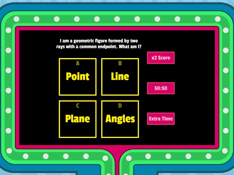 Grade 7 Geometry - Gameshow quiz