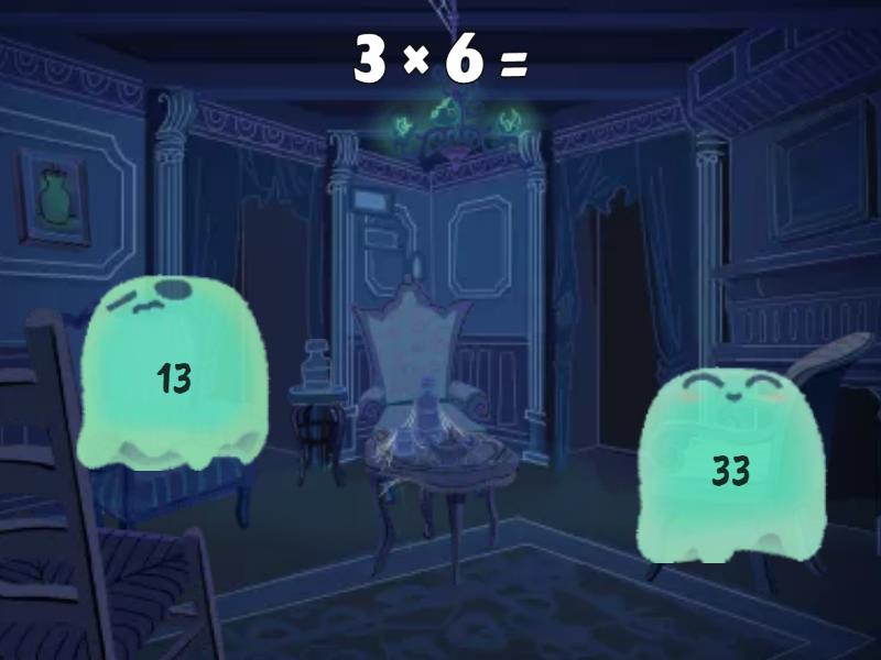 Scary Multiplication - Flying fruit