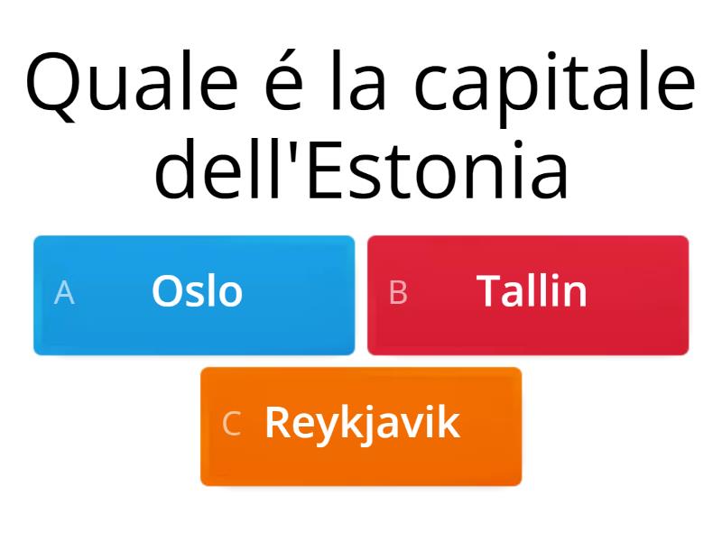 Le repubbliche baltiche - Quiz