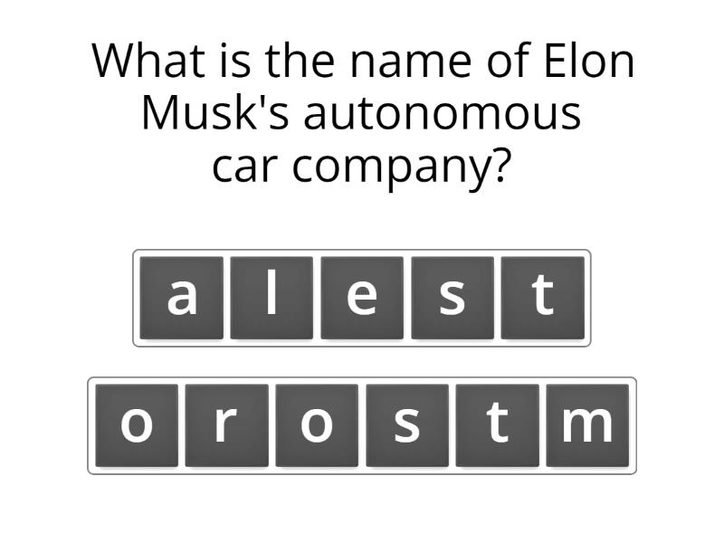 elon musk - Anagram