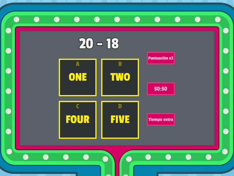 MATH - Gameshow quiz