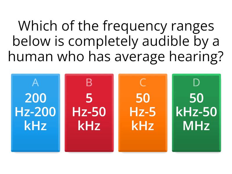 Hearing sound - Quiz