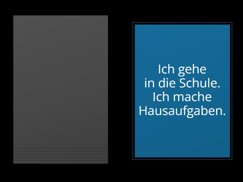Deshalb - Sätze - Speaking cards