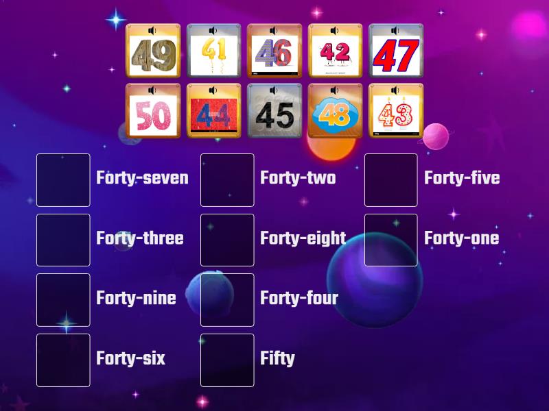Practice_Numbers 20-30 - Match up