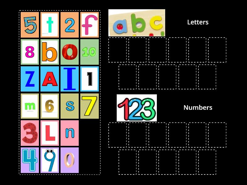Letter or Number Sort - Group sort
