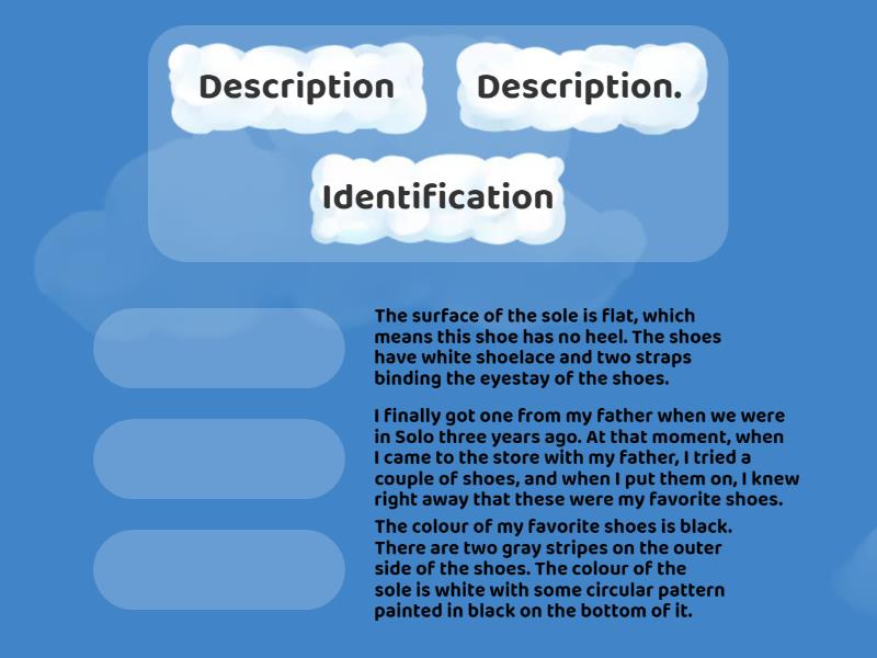 Descriptive Text - Match up