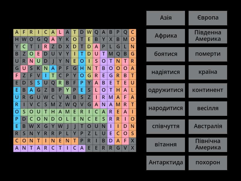 Level 4 Unit 7 lesson 2 - Wordsearch