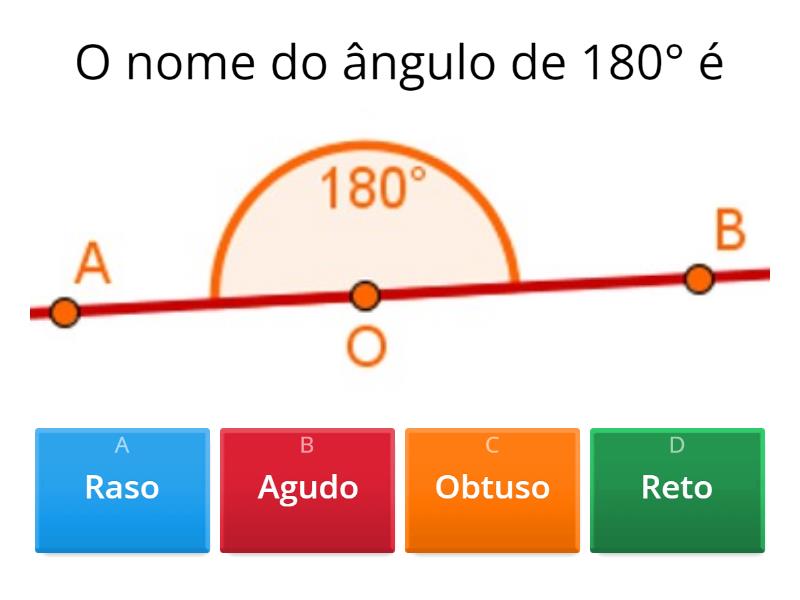 Ângulos - profª Delma - Questionário