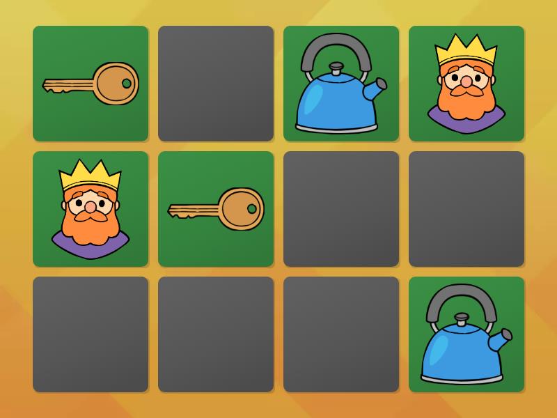 Letter K memory game - Matching pairs