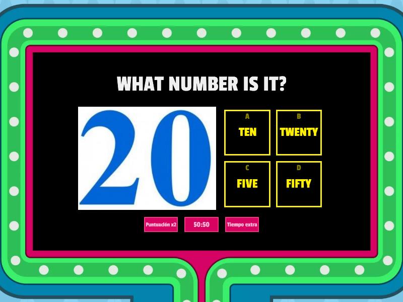 NUMBERS - Gameshow quiz
