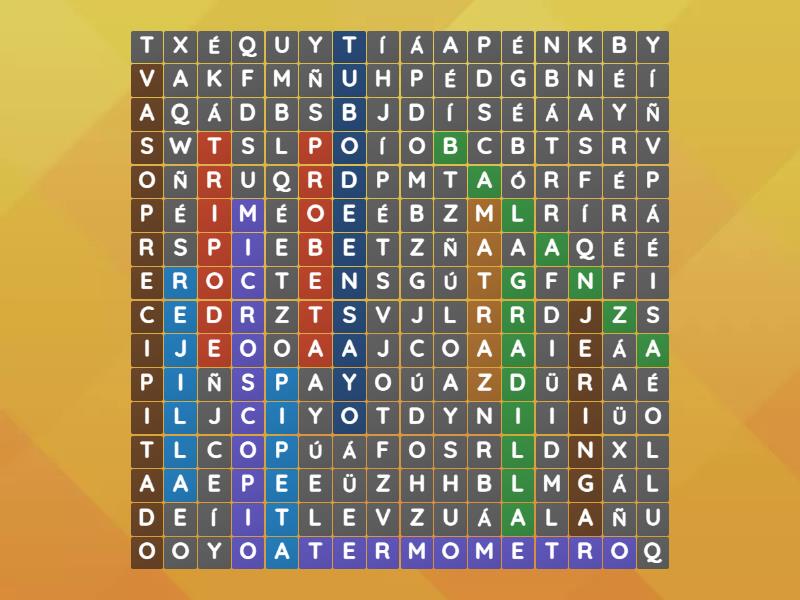 MATERIALES DE LABORATORIO DE CIENCIAS - Sopa de letras