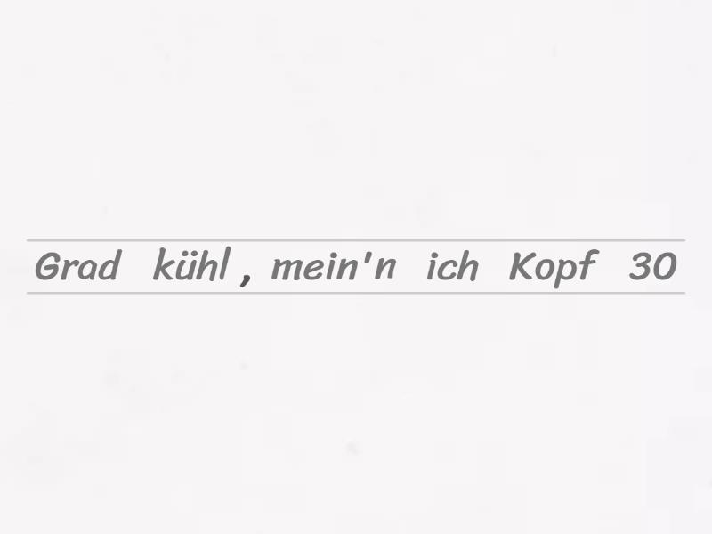 30 Grad Ich Kühl Mein Kopf Ab