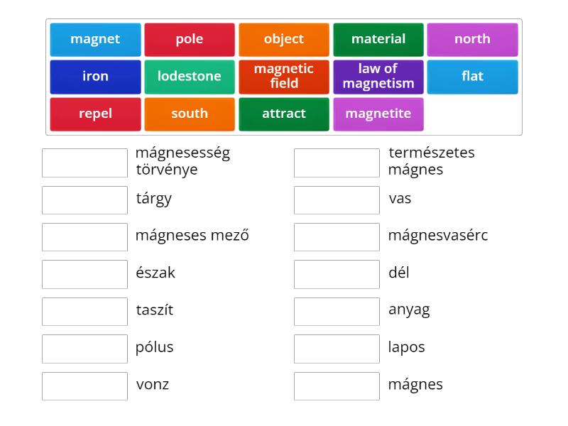 Nature and science 3 magnet - Match up