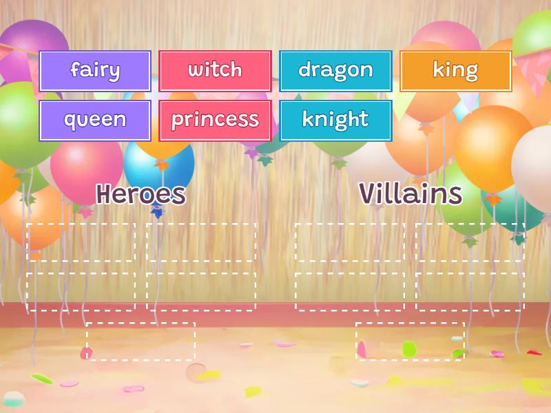 Heroes & Villains - Group sort