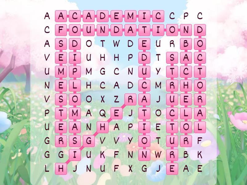 higher education - Wordsearch