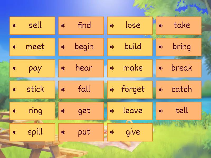 VERBS - Flip tiles