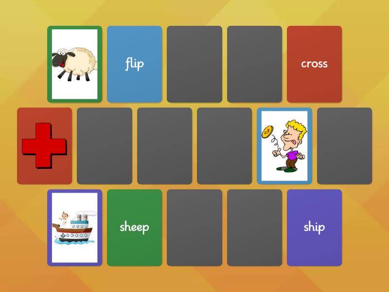 Reading CCVC, CVCC, early digraphs - Matching pairs
