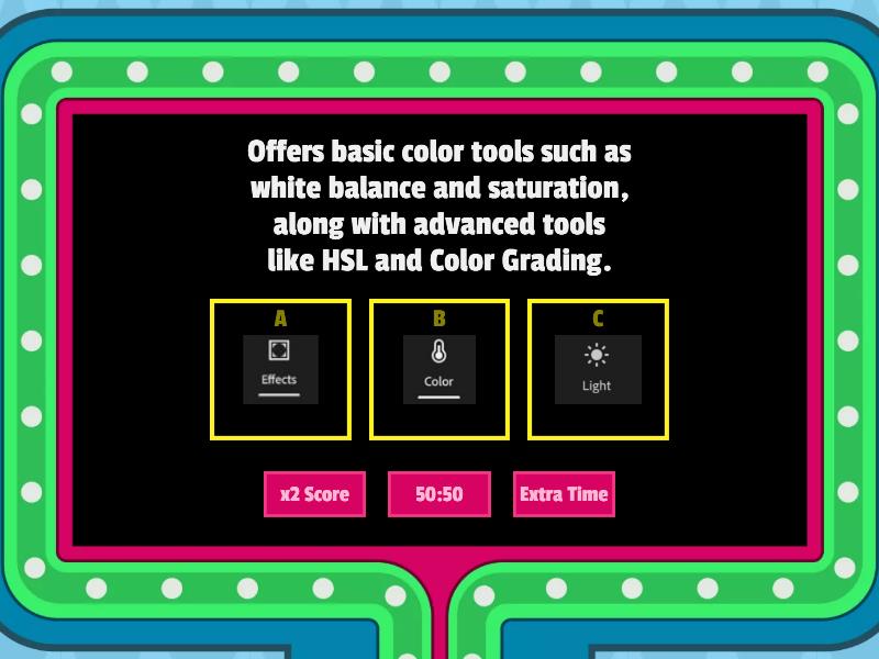 LR TOOL & USES - Gameshow quiz