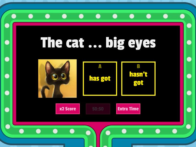AS1 U8 Has got/ hasn't got - Gameshow quiz