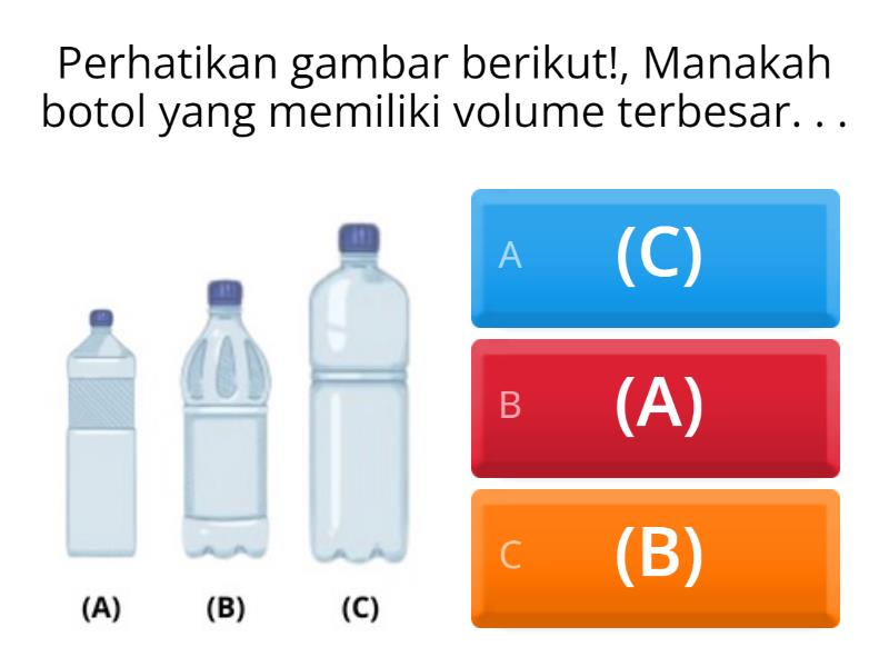 Pengukuran Volume Satuan Tidak Baku - Quiz