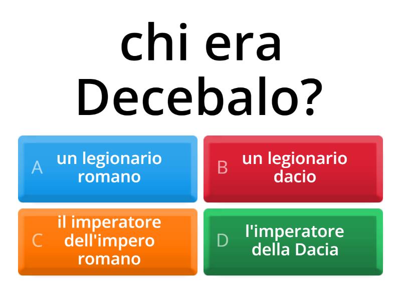 guerra tra romani e daci - Quiz