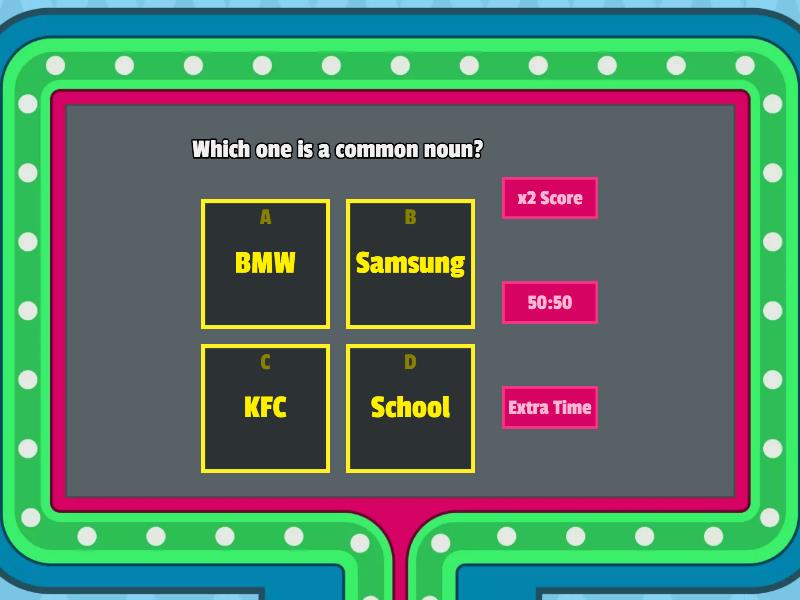 Common Nouns - Gameshow quiz