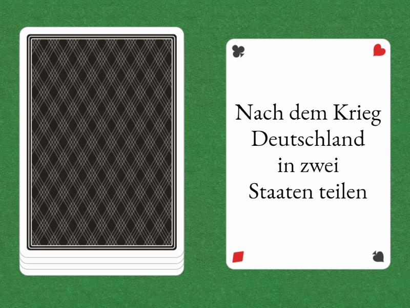 Deutsche Geschichte - Speaking cards