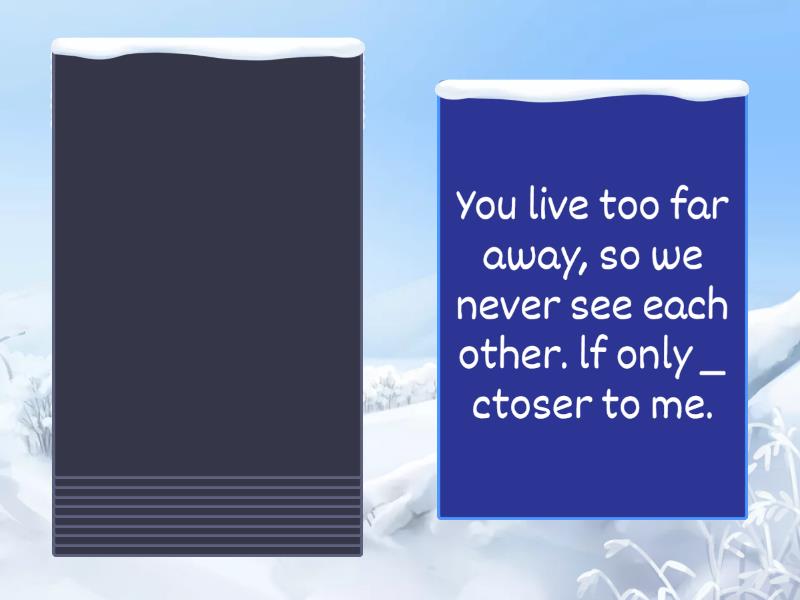 I wish/ If only - Random cards