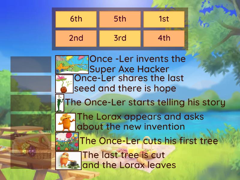 The Lorax Sequence Quiz - Match up