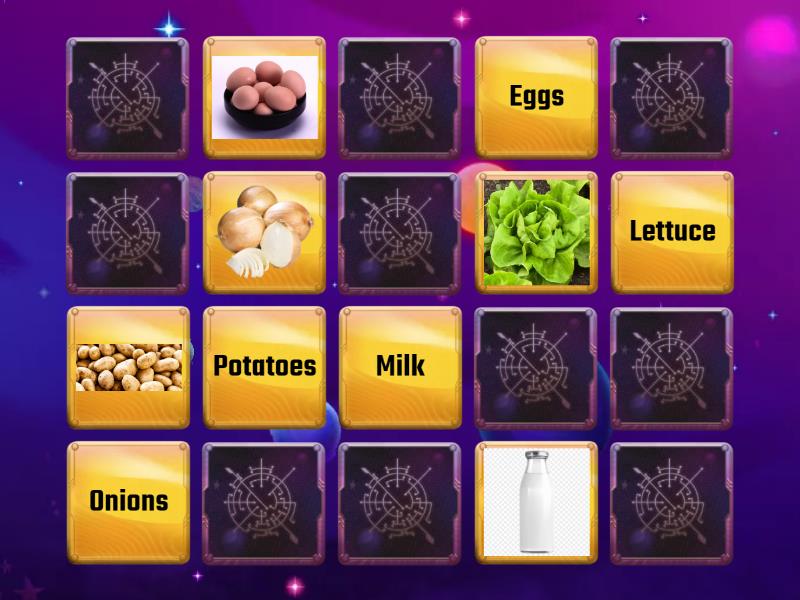 Foods - Matching pairs