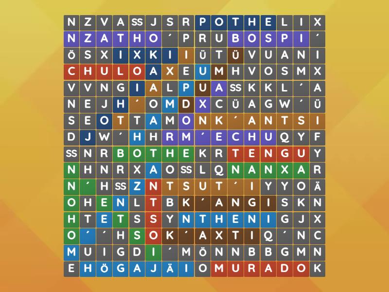 Otomí - Sopa de letras