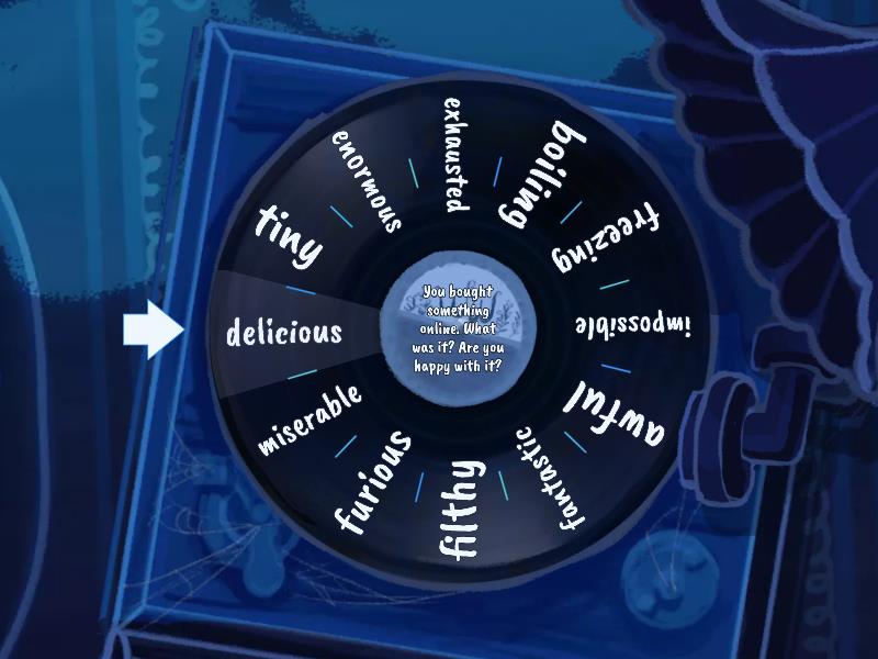 Gradable and extreme adjectives B - Spin the wheel