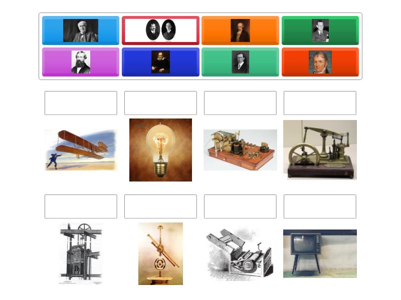 Famous Inventors - Match up