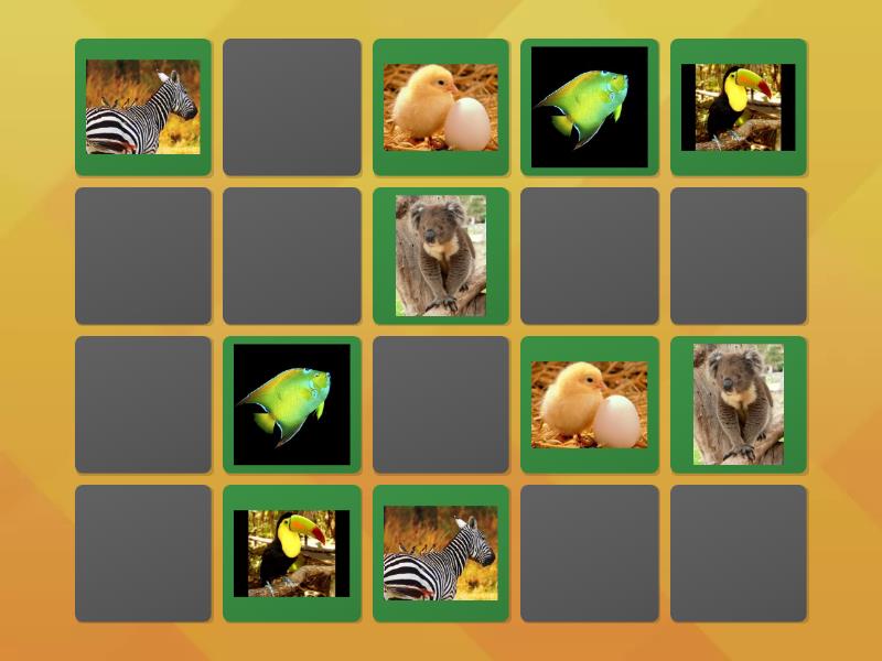 animales - Matching pairs