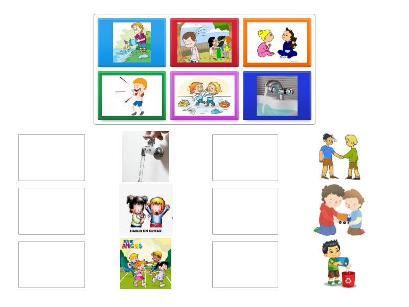 ACCIONES BUENAS Y MALAS - Match up