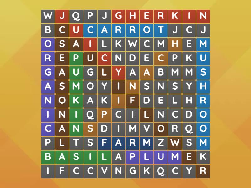 market - Sopa de letras