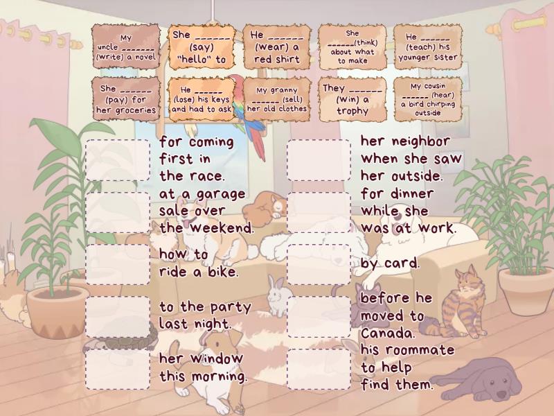 Irregular verbs / Past Simple / Matching - Match up