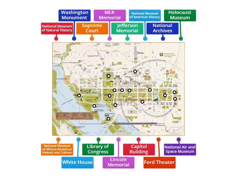 Washington DC - Matching Game - Labelled diagram