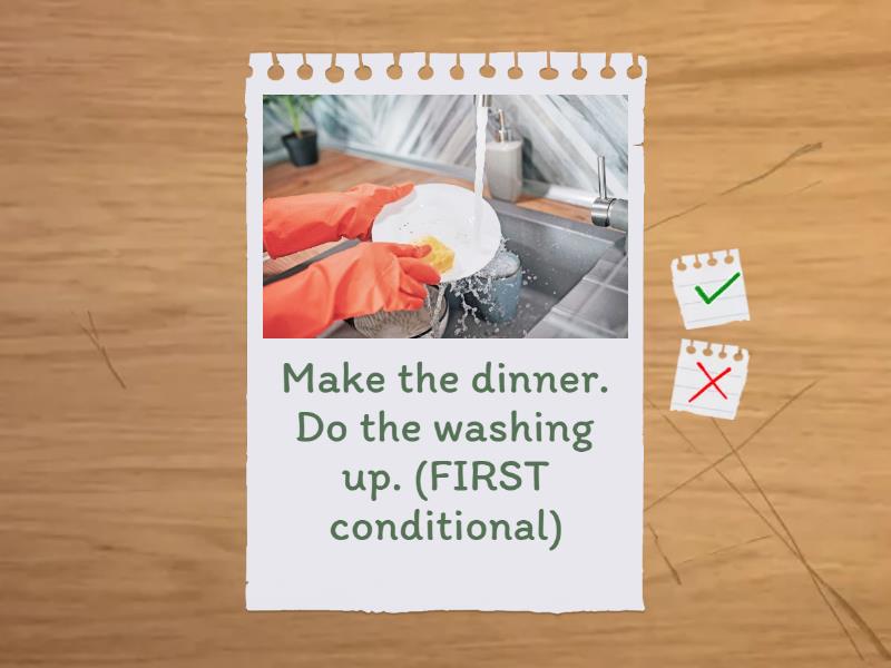 Zero/first conditional - Flash cards