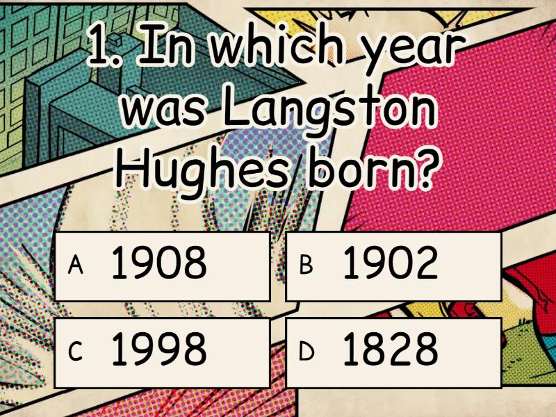 Langston Hughes - Quiz