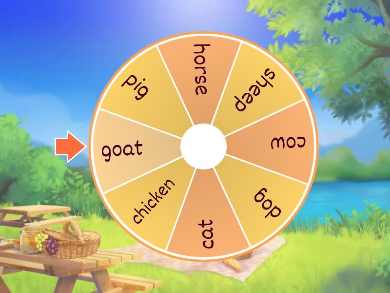 Farm animals - Spin the wheel