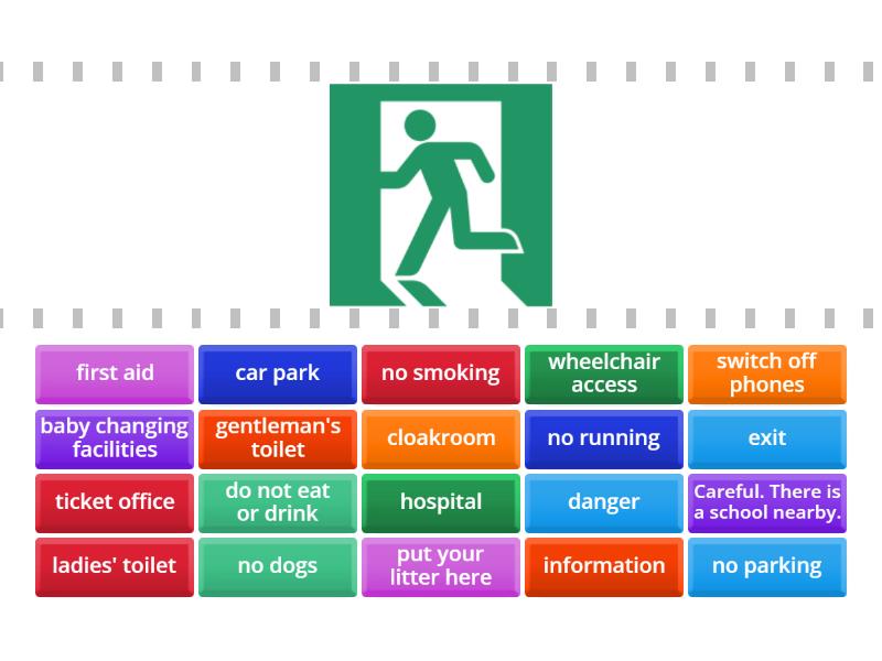 E1 signs - Find the match