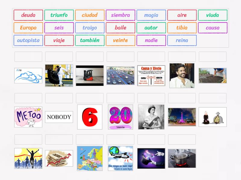 -diptongos: ai, au, ie, ei, iu, eu, ia - Match up