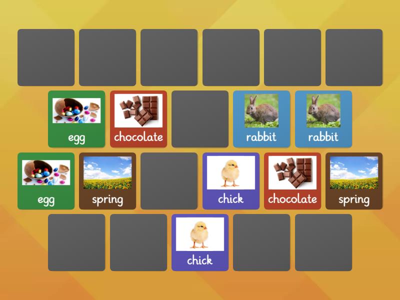 Easter syllables - Matching pairs
