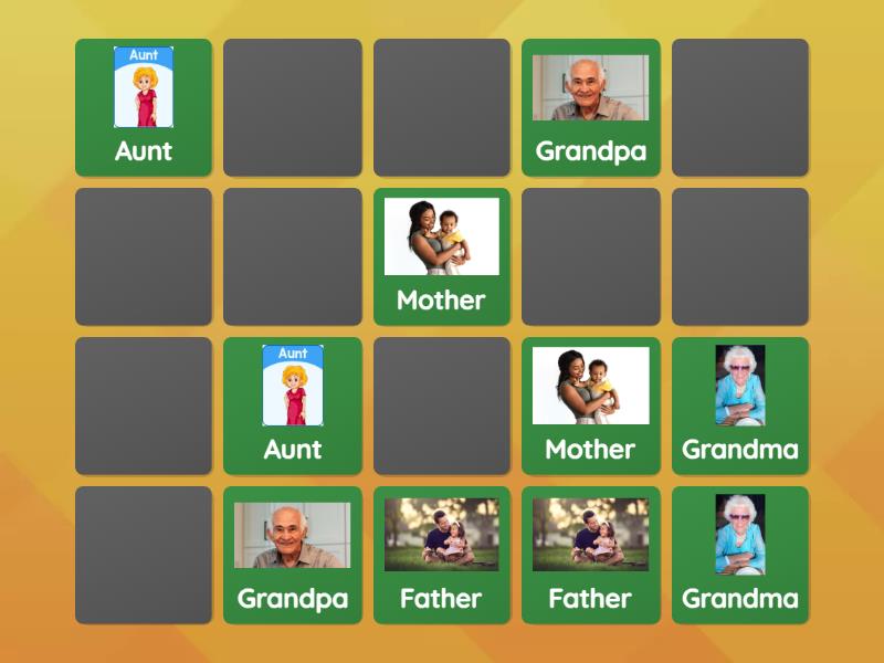 Family Members Matching - Matching pairs