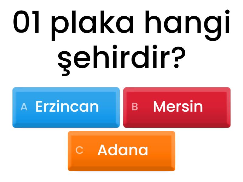 Plaka TR - Quiz