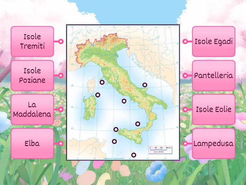 Le isole - Labelled diagram